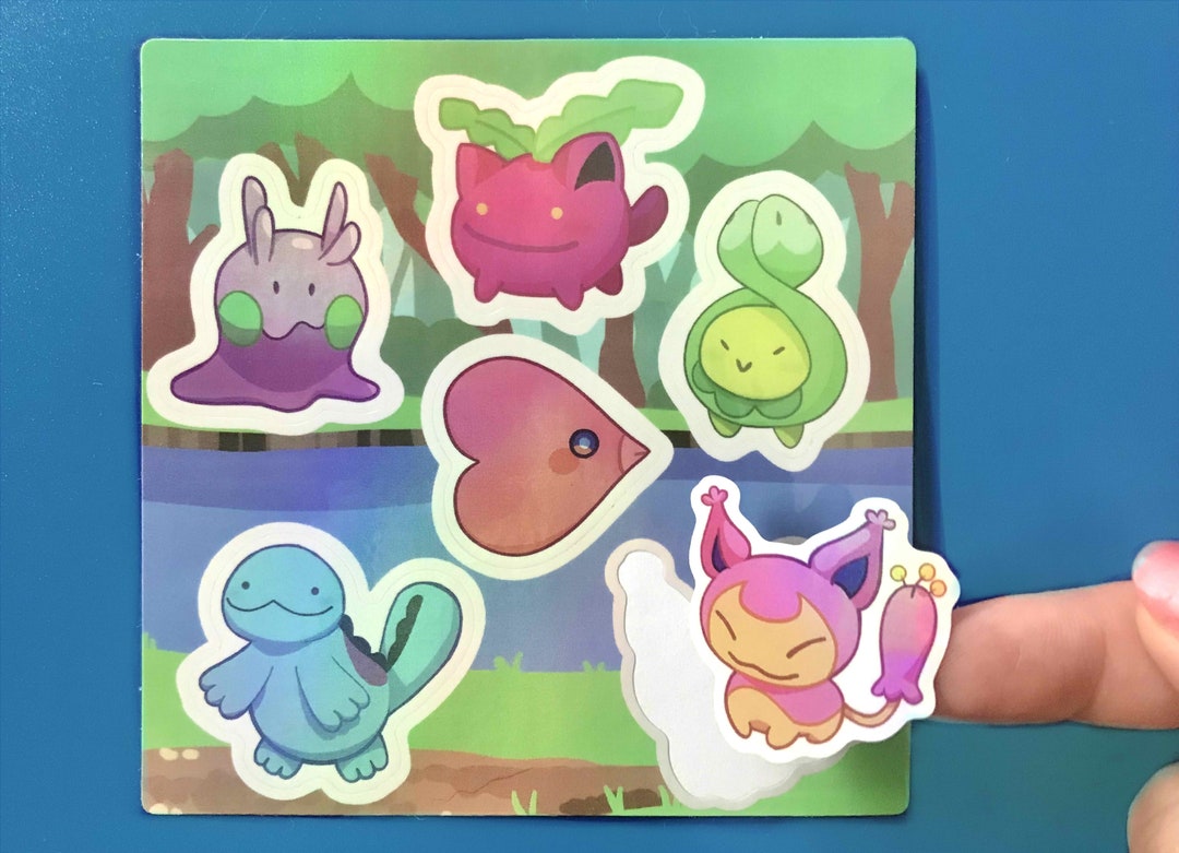 Pokemon Holographic Sticker Sheet - Etsy