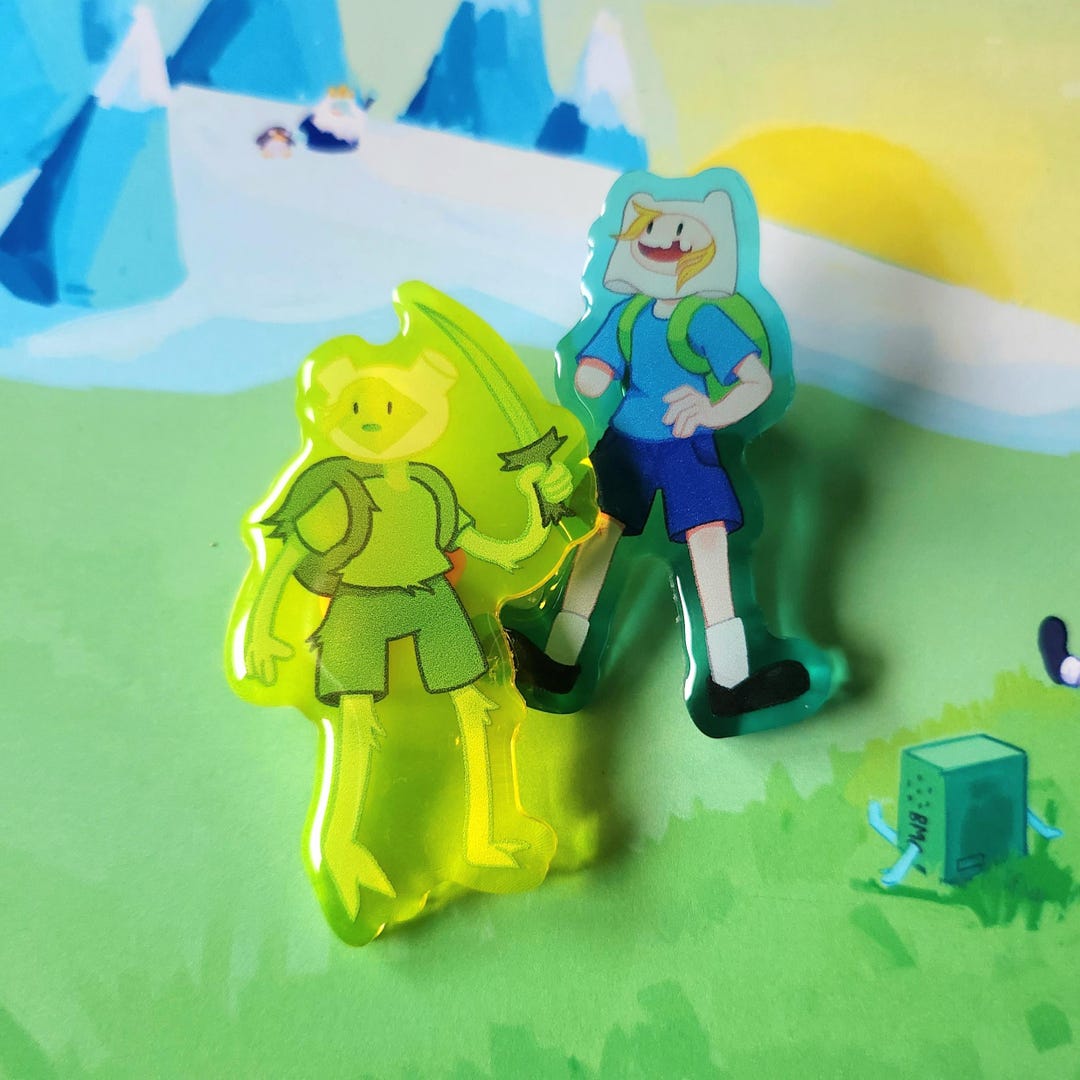 2" Adventure Time Acrylic Pin - Etsy