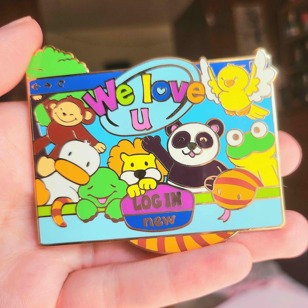 Webkinz Login Screen Enamel Pin - Etsy