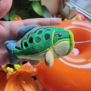 Largemouth Bass Plush Keychain - Etsy