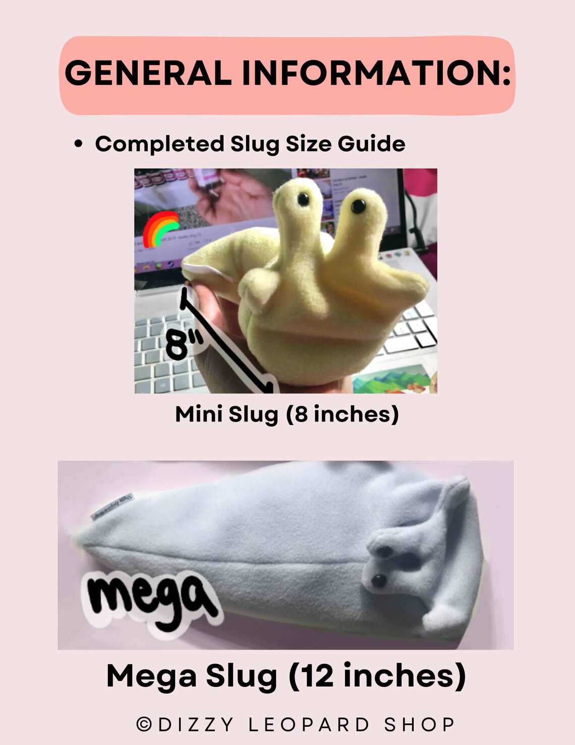 Mini and Mega Slug Sewing Pattern - Etsy