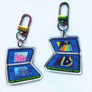 Rainbow Race Double Sided Keychain - Etsy