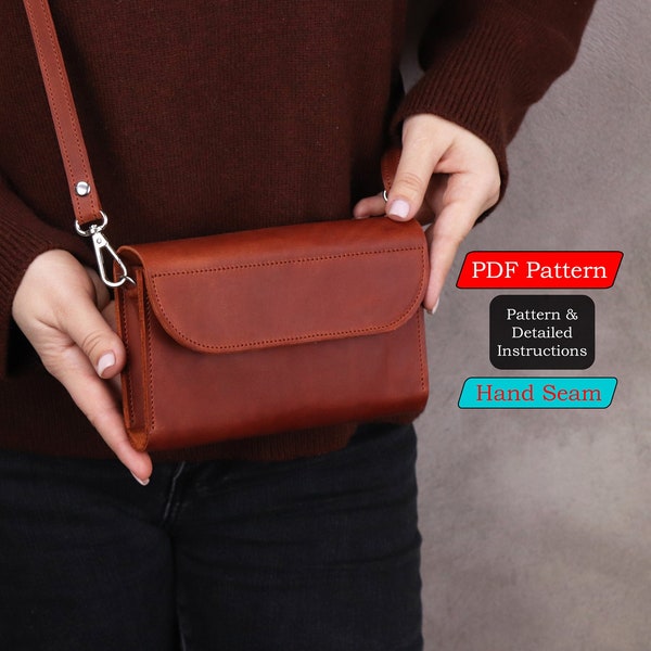Leather Crossbody Pattern - Etsy