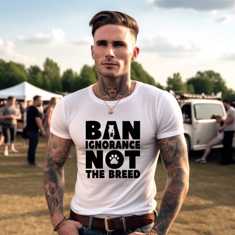 Ban Ignorance Not the Breed Dog Svg , Dog Power Breed, Educate Don't ...