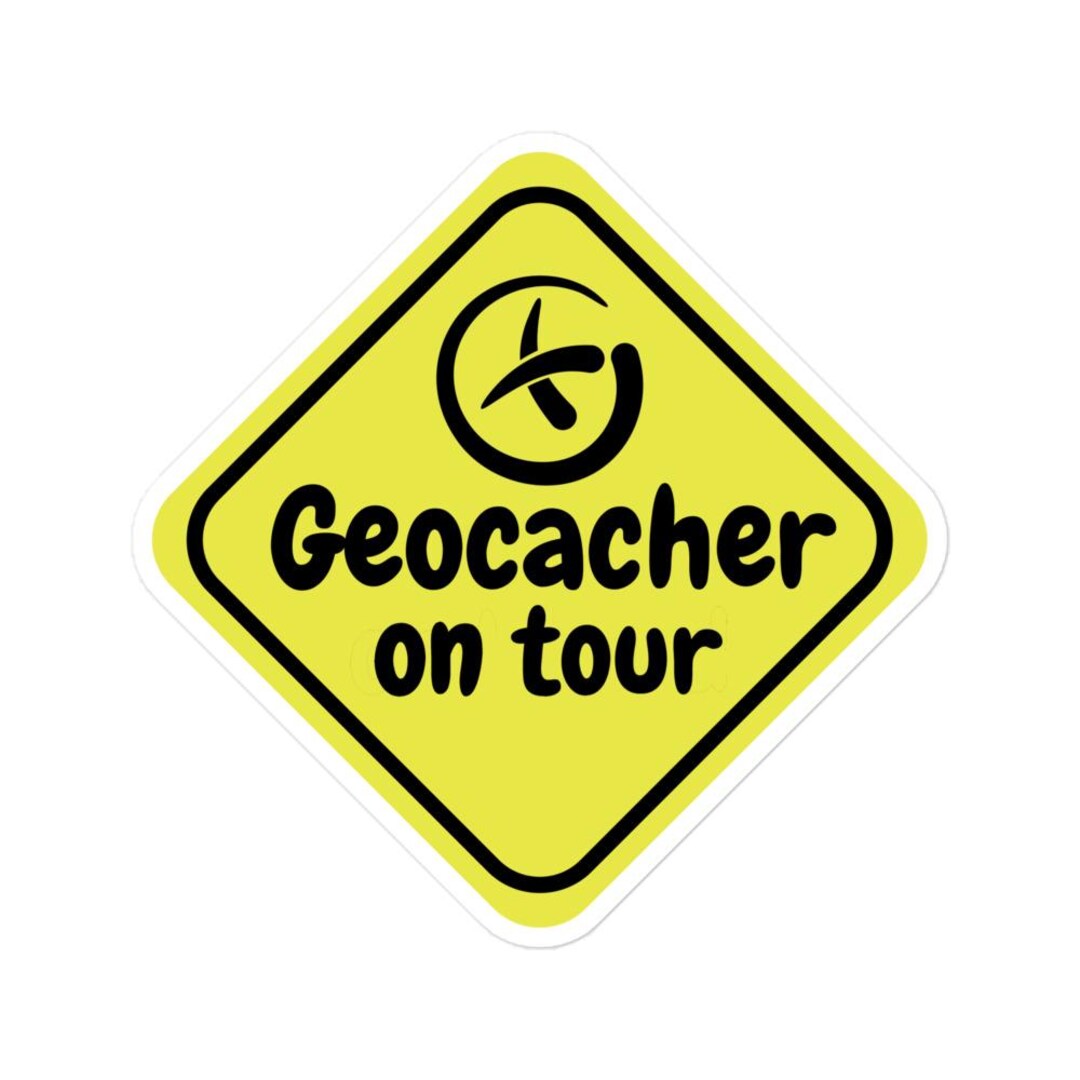 Geocaching Car Decal Geocacher on Tour Warning Sign Vinyl Sticker - Etsy