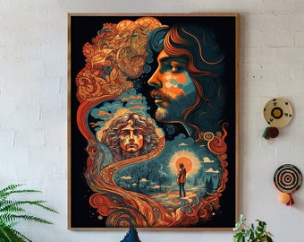 2 Vintage Devil Posters 1 Diablo Poster Devil Wall Art Set - Etsy