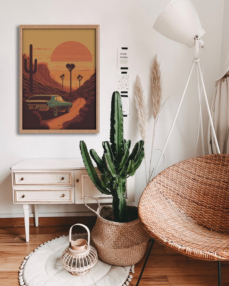 70s Wall Art, Trendy Wall Art, Printable Wall Art, Retro Home Decor, Mid Century Digital ...