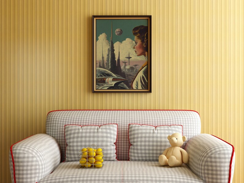 Mayor of Mars Surreal Art Print Vintage Poster Retro Art - Etsy