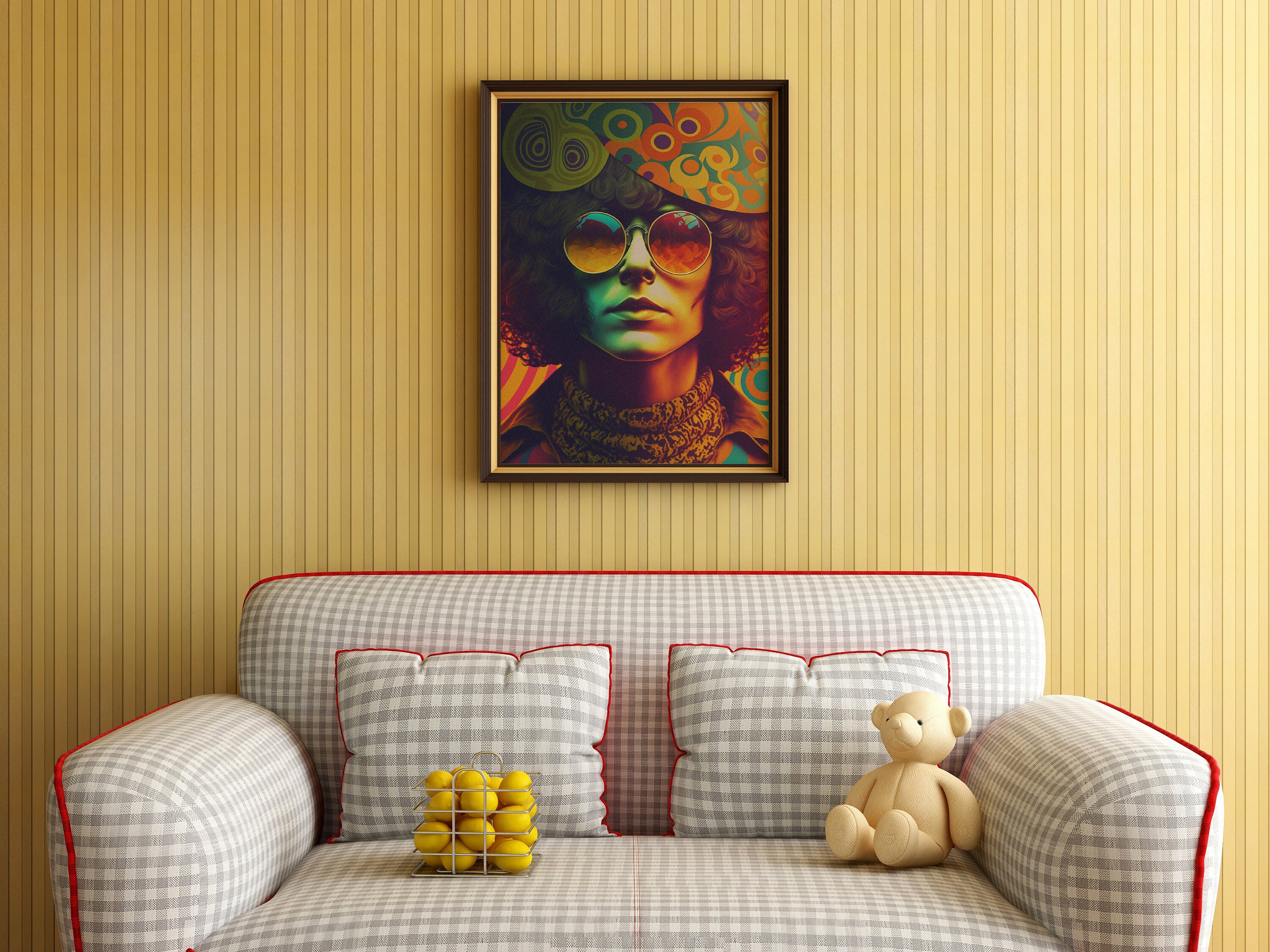 70s Wall Art, Psychedelic Poster, 70s Home Decor, Groovy Wall Art, Psychedelic Print, Retro Home ...