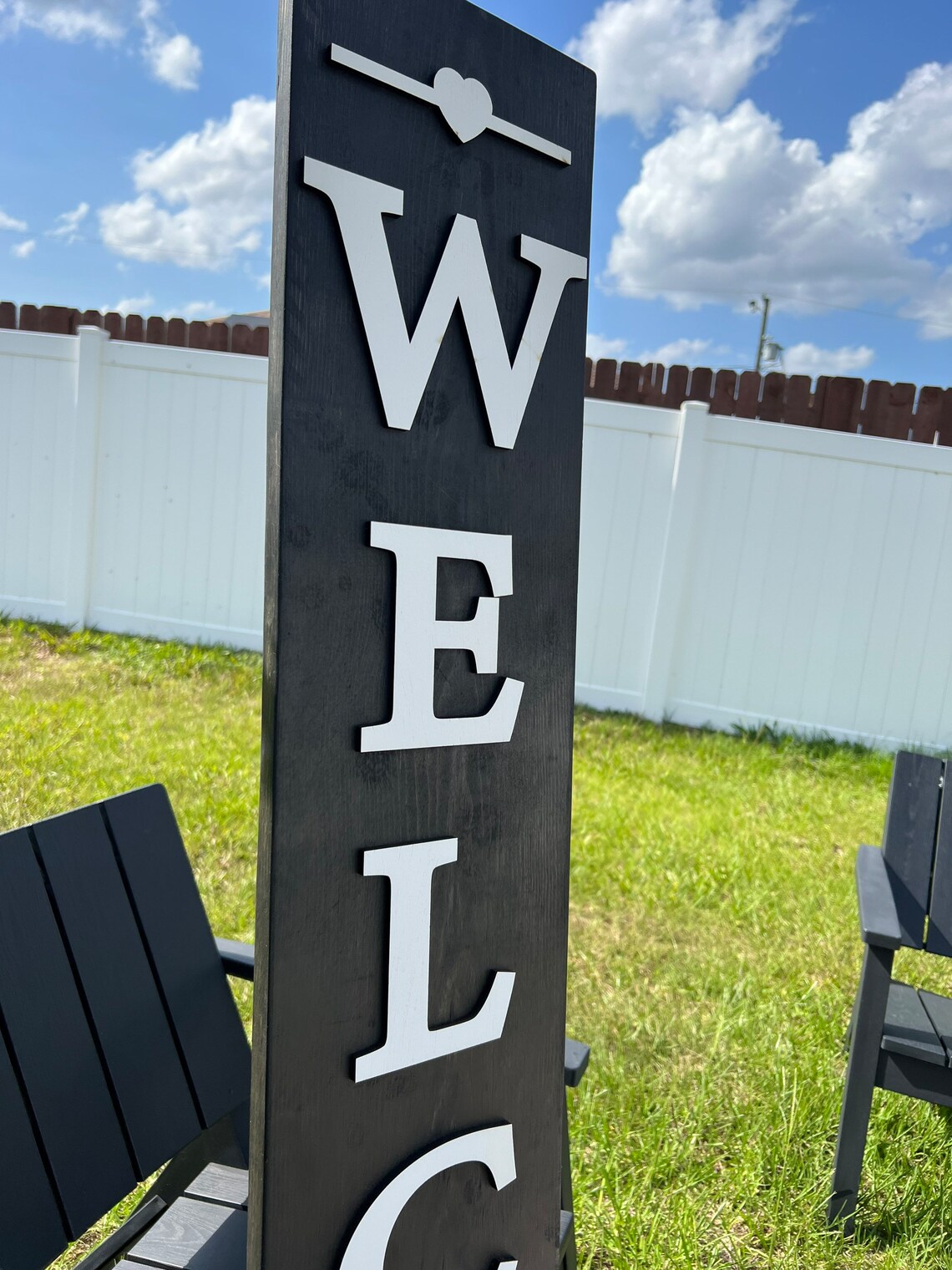 Welcome Sign Porch Decor Tall Welcome Sign Welcome Sign - Etsy