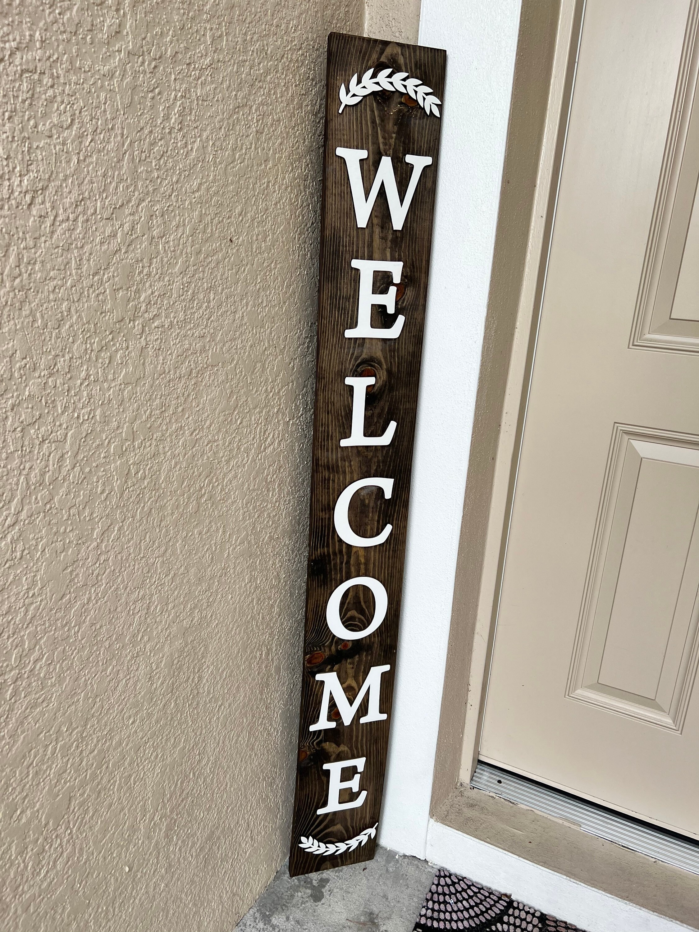 Welcome Sign Porch Decor Tall Welcome Sign Welcome Sign - Etsy