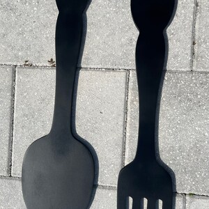 Kitchen Decor, Big Wall Fork, Large Wooden Fork Decorative, Country ...