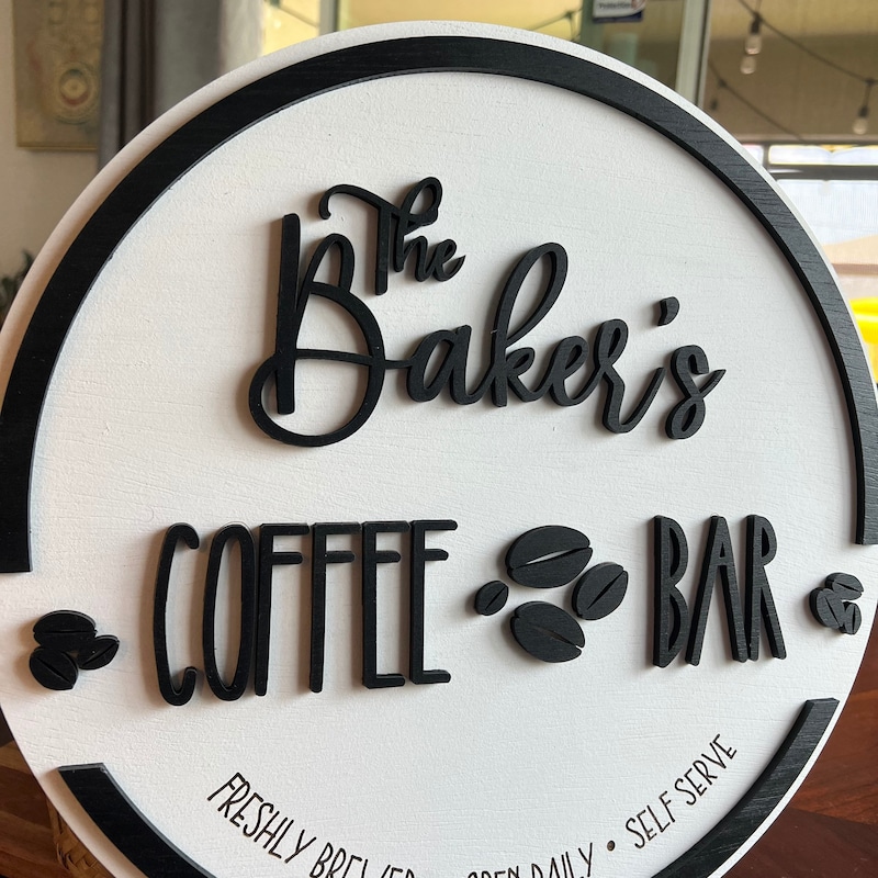 Coffee Bar Signs - Etsy
