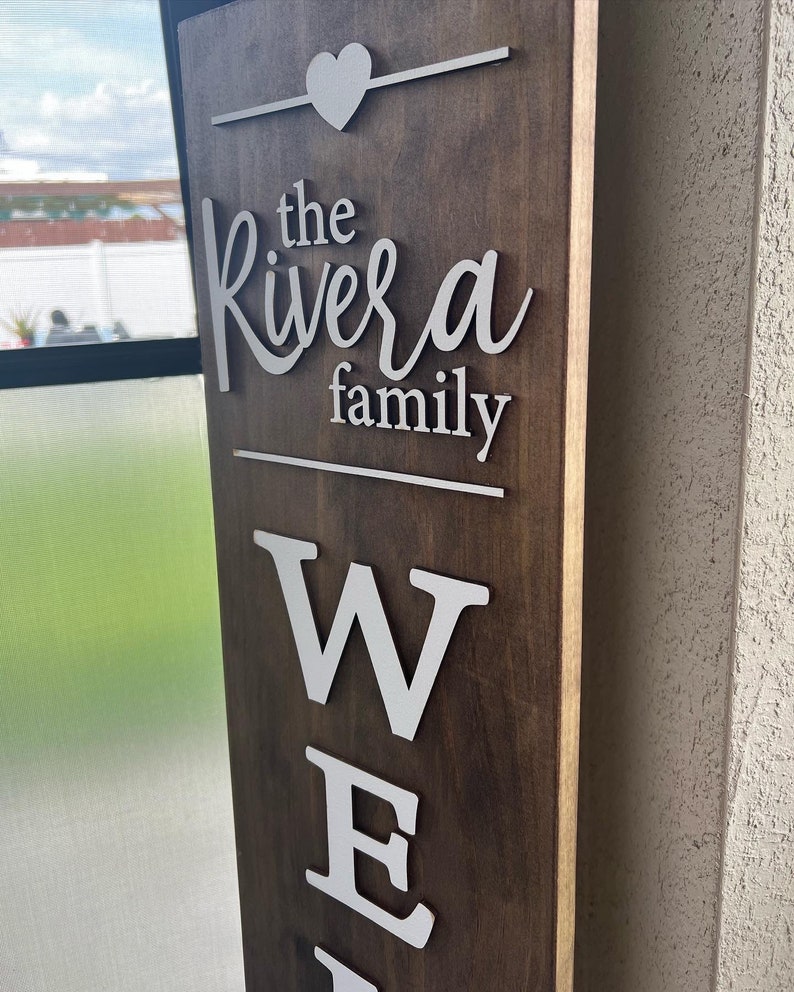 Welcome Sign, Porch Decor, Family Name Welcome Sign, Welcome Sign Front ...