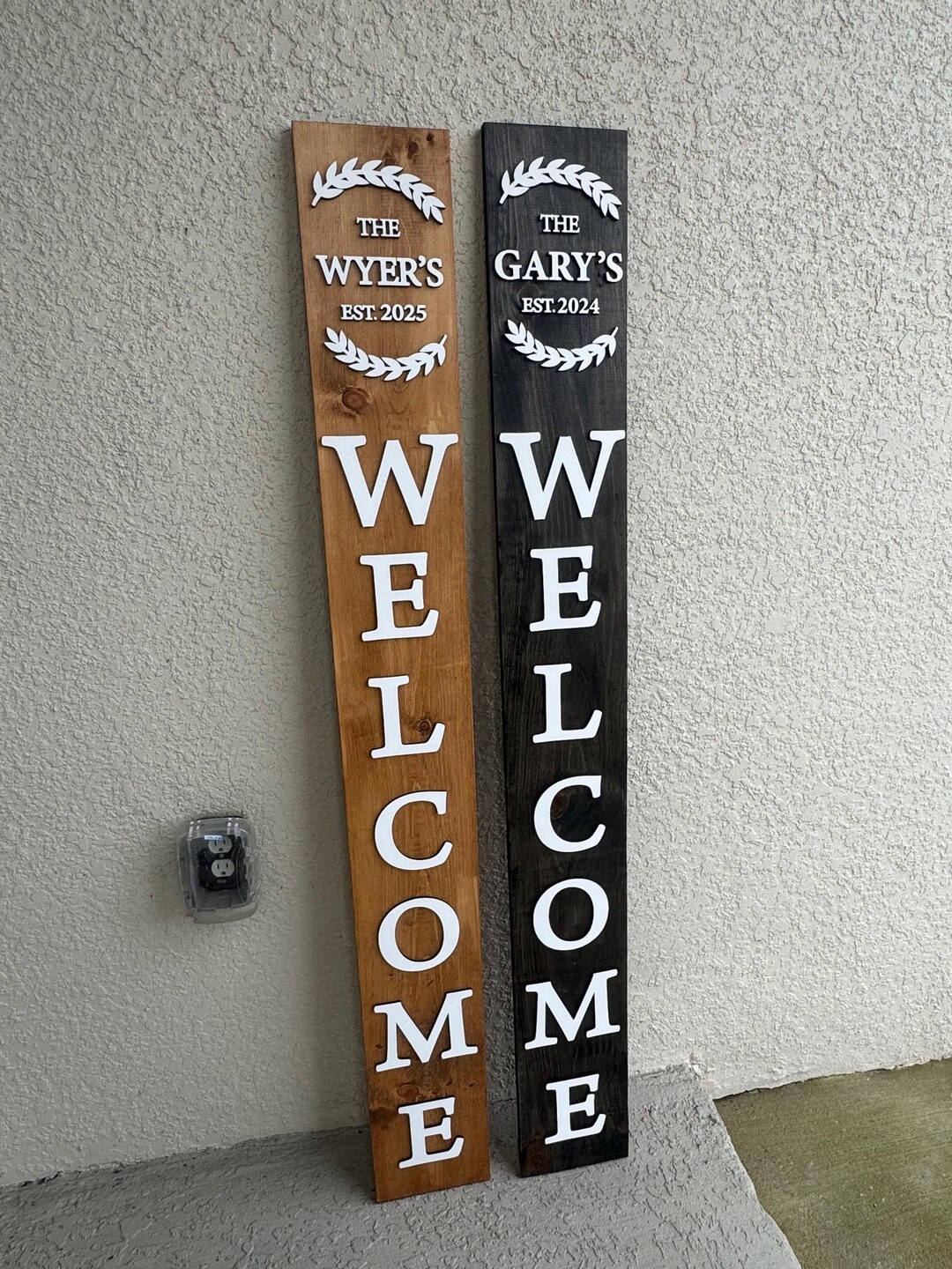 Welcome Sign, Porch Decor, Family Name Welcome Sign, Welcome Sign Front ...