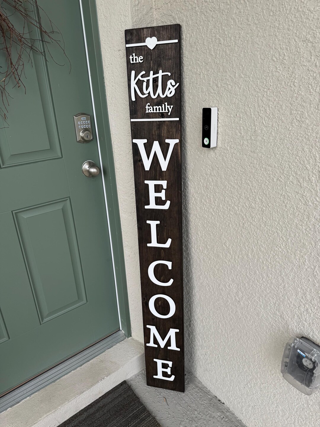 Welcome Sign, Porch Decor, Family Name Welcome Sign, Welcome Sign Front ...