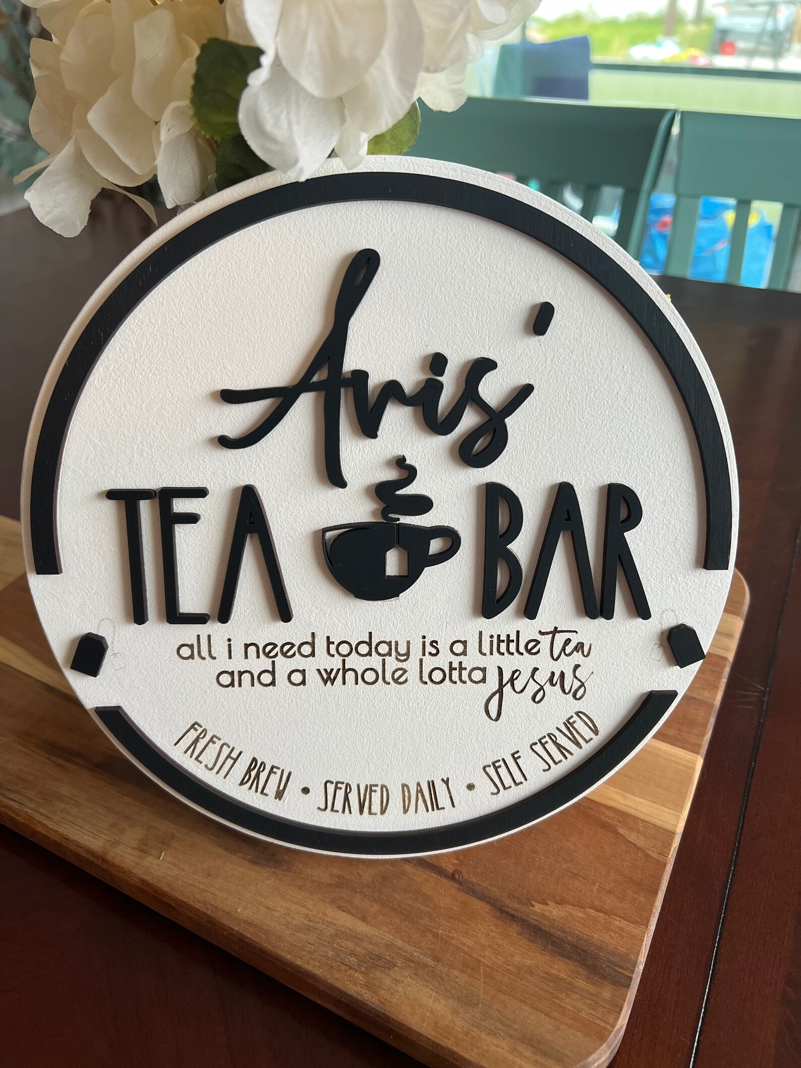 Tea Bar Sign, Custom Coffee Bar Decor, Coffee Bar, Coffee Lover Gift ...