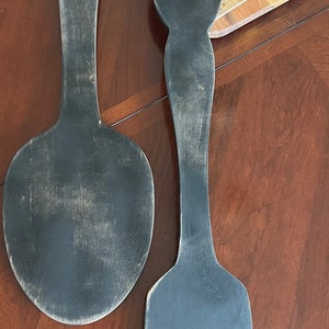 Kitchen Decor, Big Wall Fork, Large Wooden Fork Decorative, Country ...