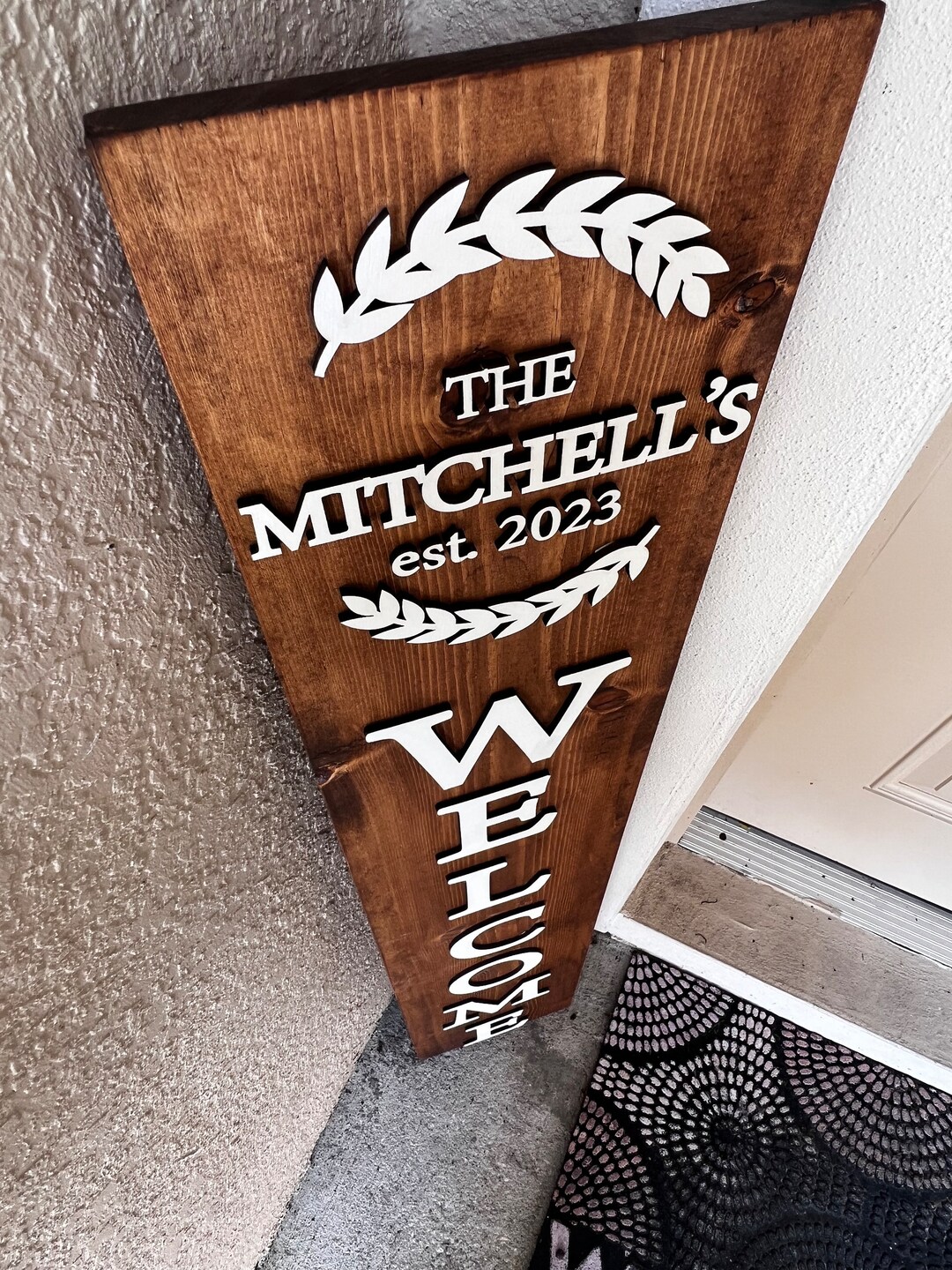 Welcome Sign, Porch Decor, Family Name Welcome Sign, Welcome Sign Front ...