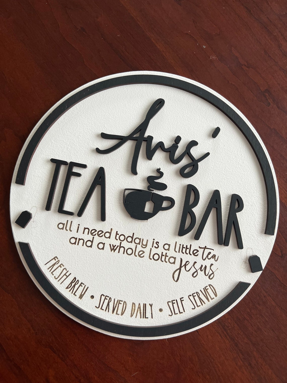 Tea Bar Sign, Custom Coffee Bar Decor, Coffee Bar, Coffee Lover Gift ...