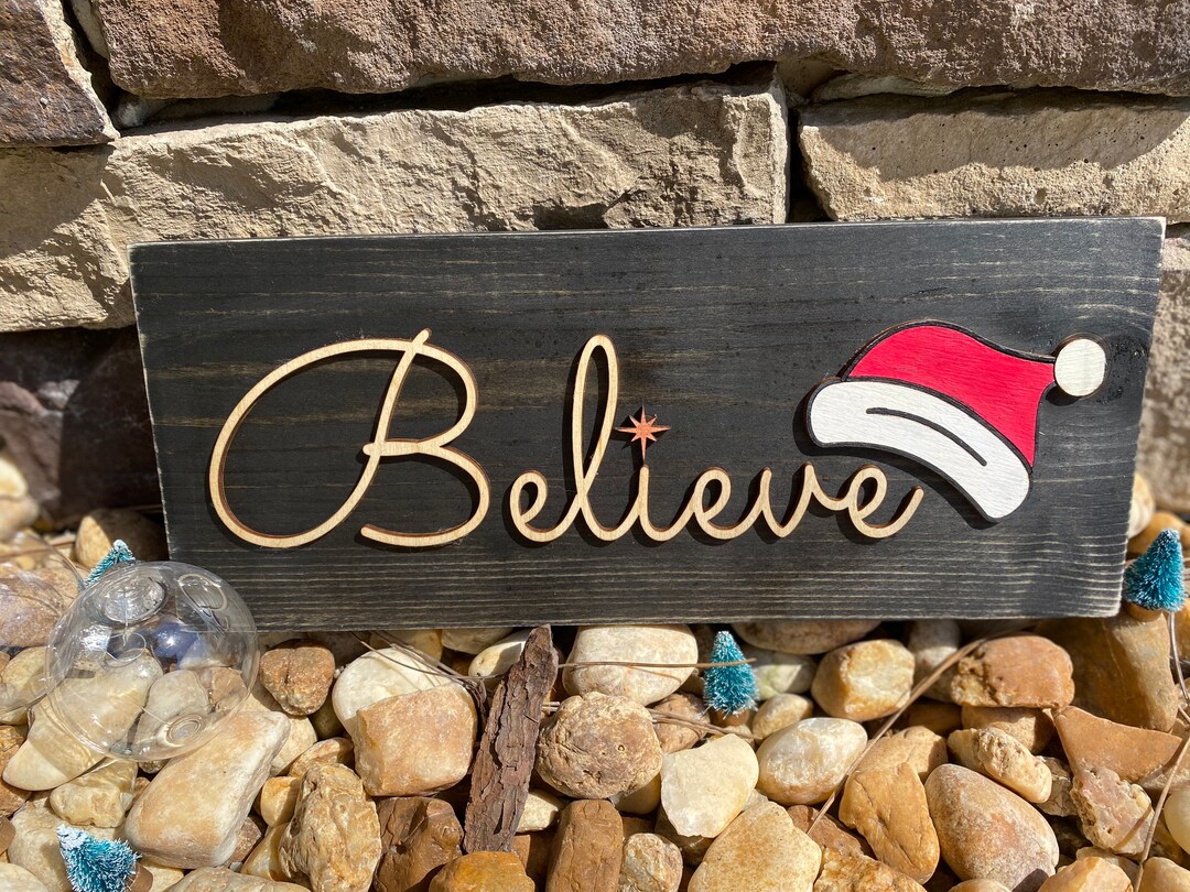 Believe Sign,christmas Decor,believe,christmas Sign,home Decor,holiday ...