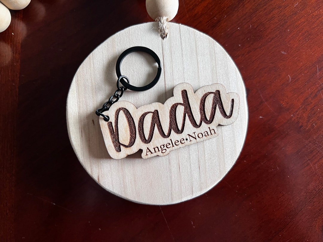 Dad Keychain With Kids Names,personalized Gifts for Dad From Daughter ...