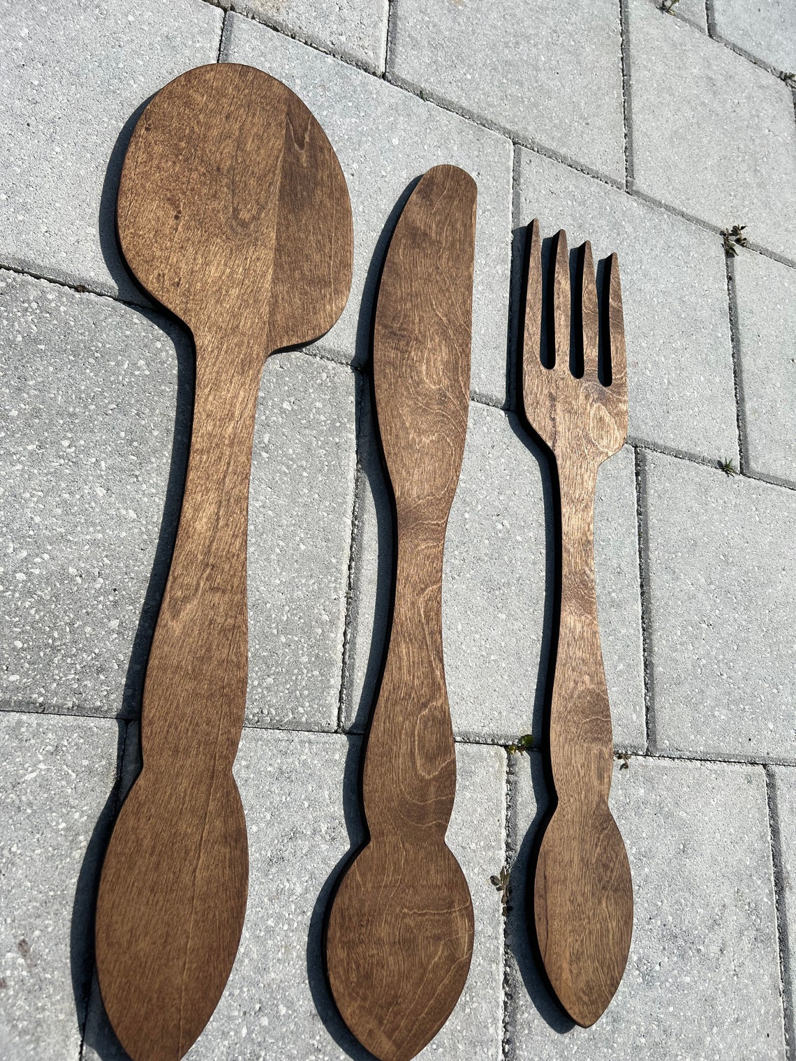 Kitchen Decor Big Wall Fork Large Wooden Fork Decorative - Etsy