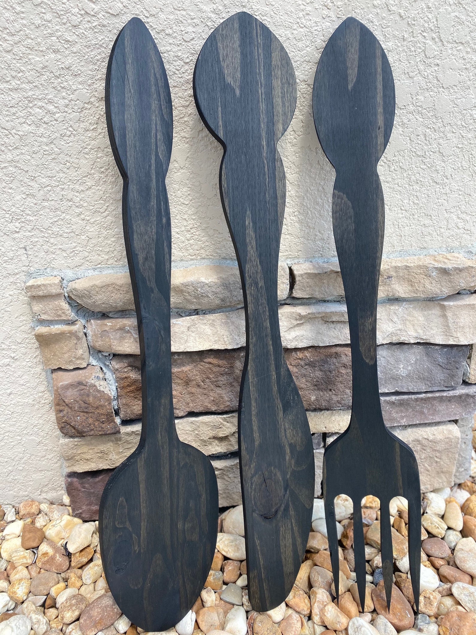 Kitchen Decor Big Wall Fork Large Wooden Fork Decorative - Etsy