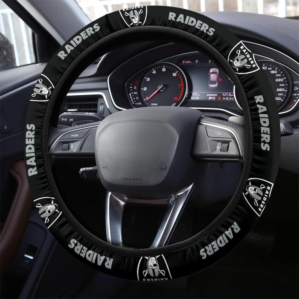 Las Vegas Raiders Themed Custom Steering Wheel Cover for a Fan | Etsy
