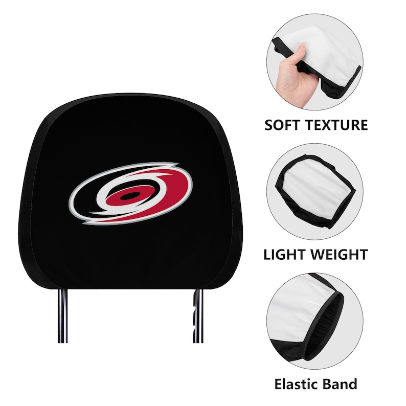 Carolina Hurricanes Themed Custom Car Headrest Cover for a Fan - Etsy