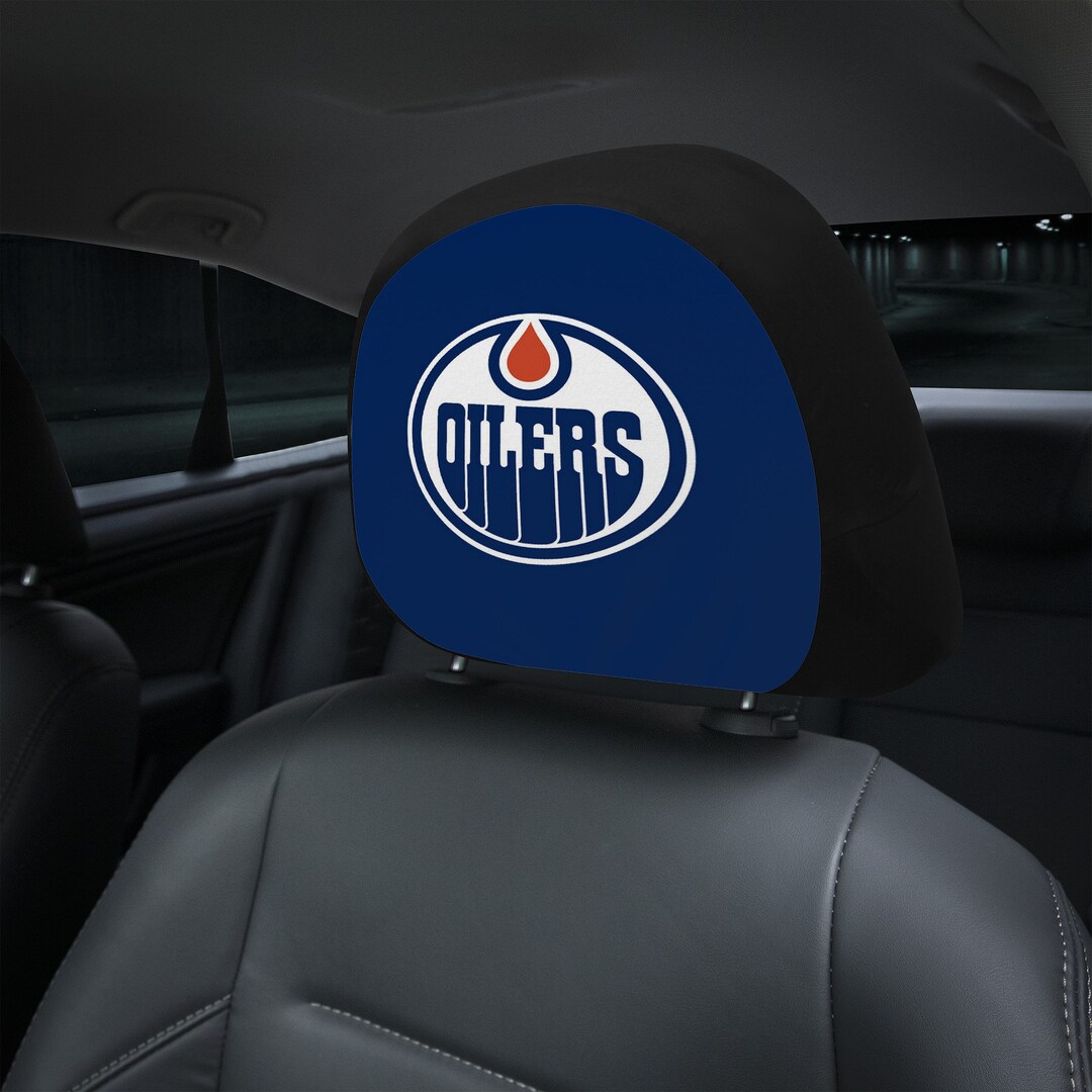 Edmonton Oilers Themed Custom Car Headrest Cover for a Fan - Etsy