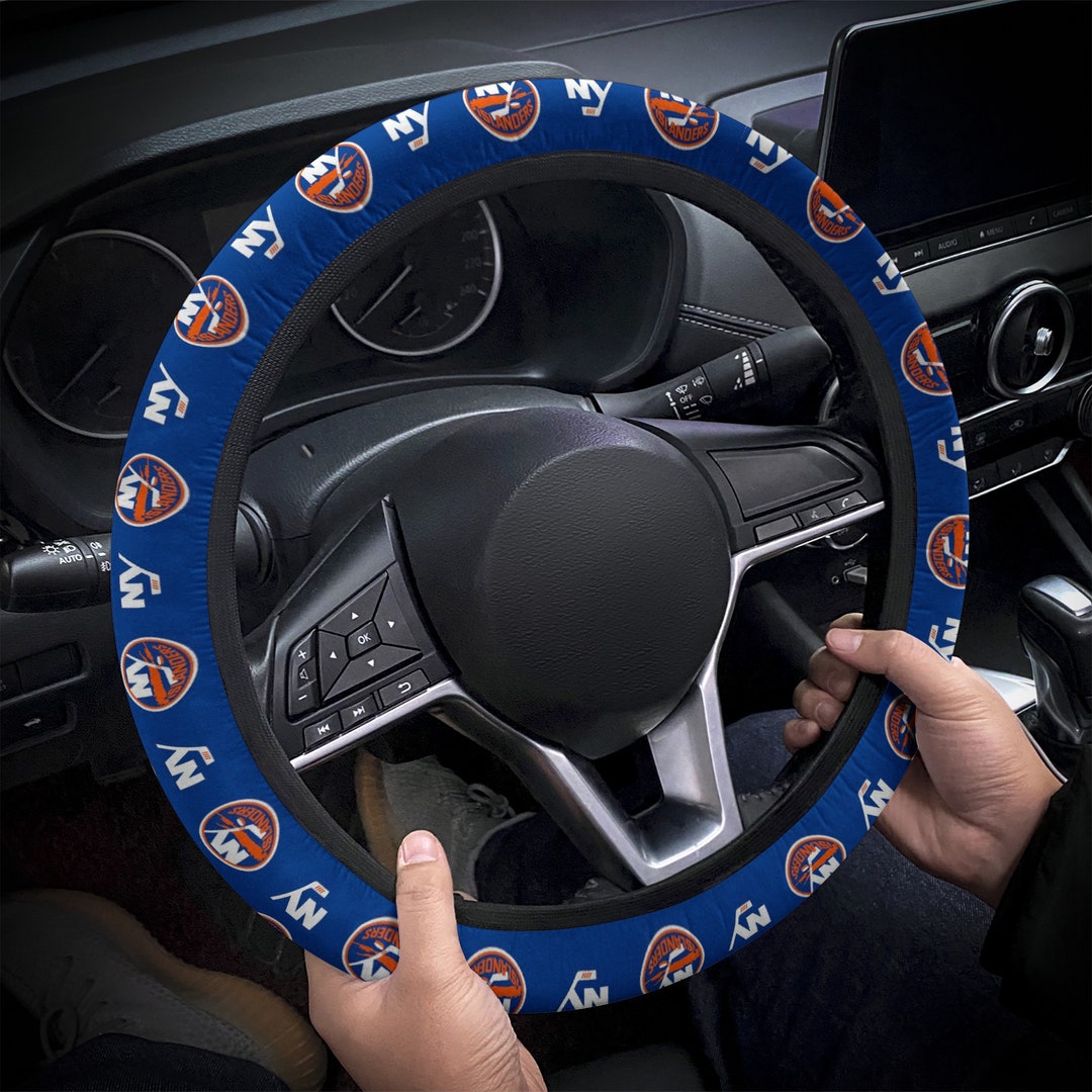 New York Islandersthemed Custom Steering Wheel Cover for a Fan - Etsy