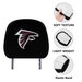 Atlanta Falcons Themed Custom Car Headrest Cover for a Fan - Etsy