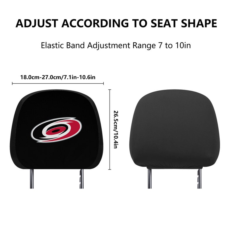 Carolina Hurricanes Themed Custom Car Headrest Cover for a Fan - Etsy