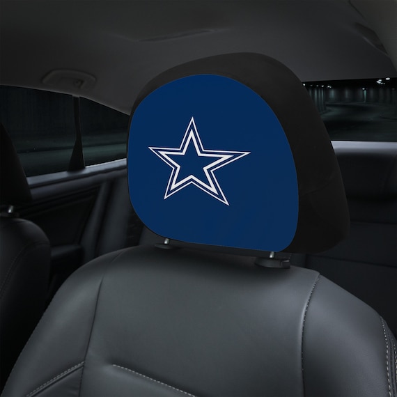 Dallas Cowboys Themed Custom Car Headrest Cover for a Fan Etsy