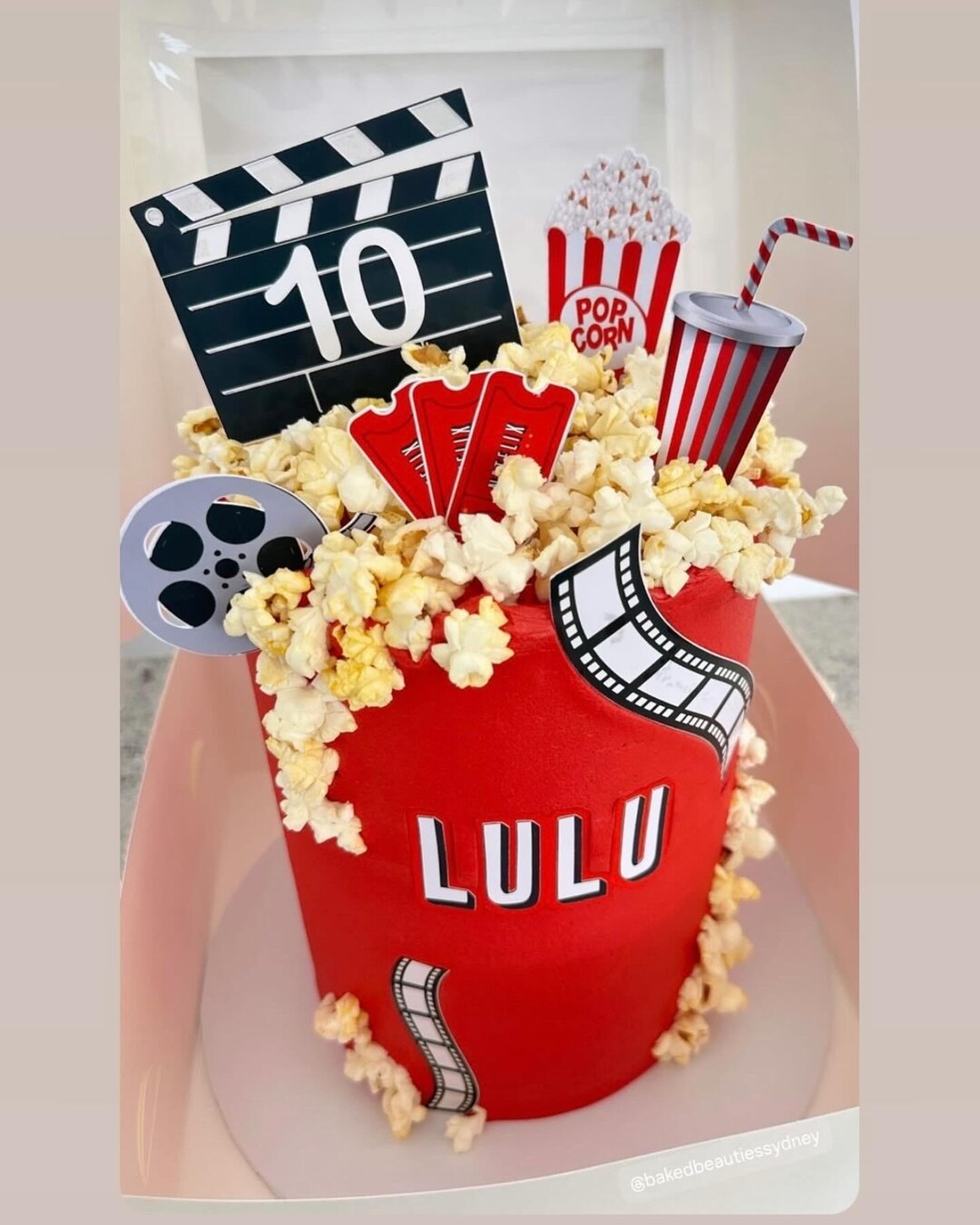 Movie Cake Topper Set, Film, Filmmaker, Cinema, Happy Birthday, Tv ...
