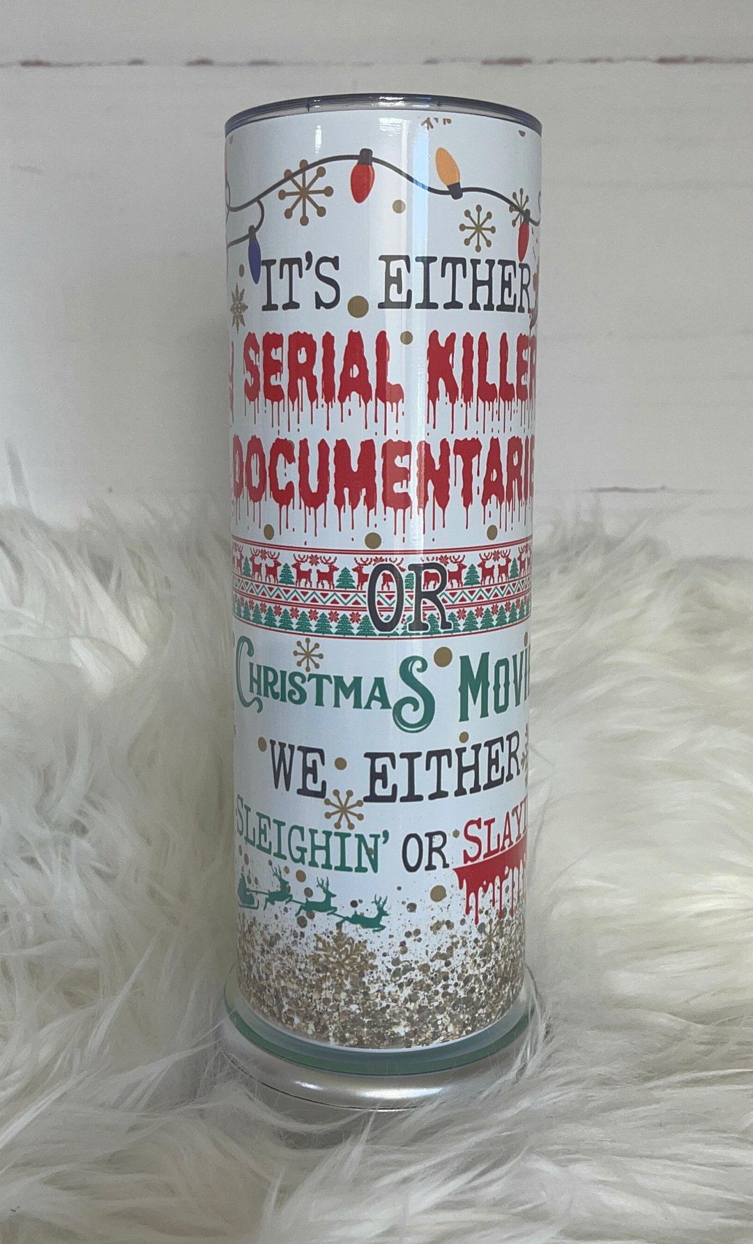 Serial Killer/christmas Tumbler - Etsy