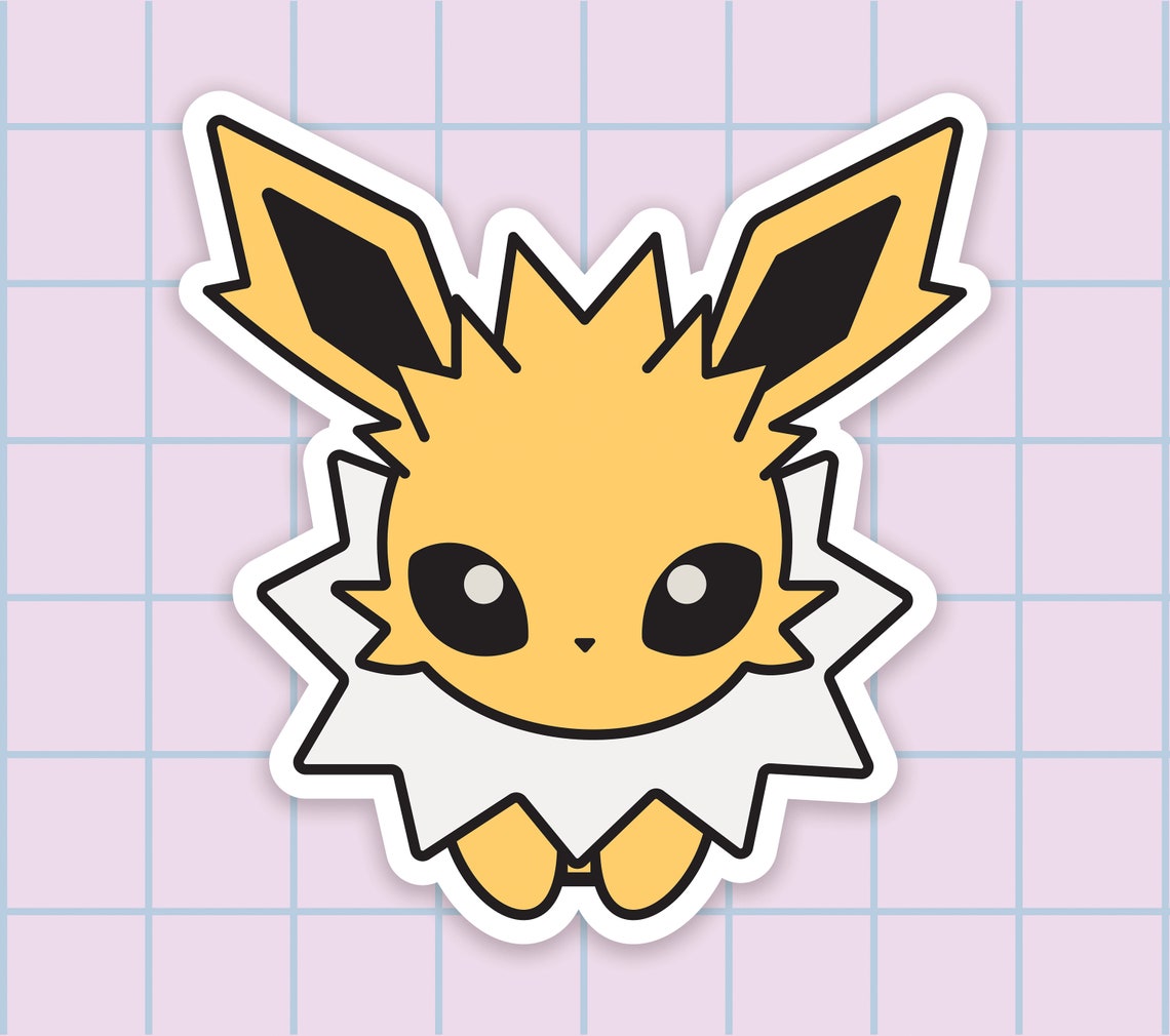 Jolteon Sticker Video Game Stickers Laptop Stickers Aesthetic - Etsy