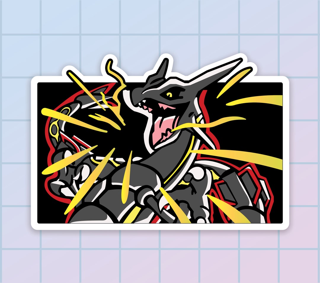 Shiny Rayquaza Sticker Video Game Stickers Laptop Stickers - Etsy