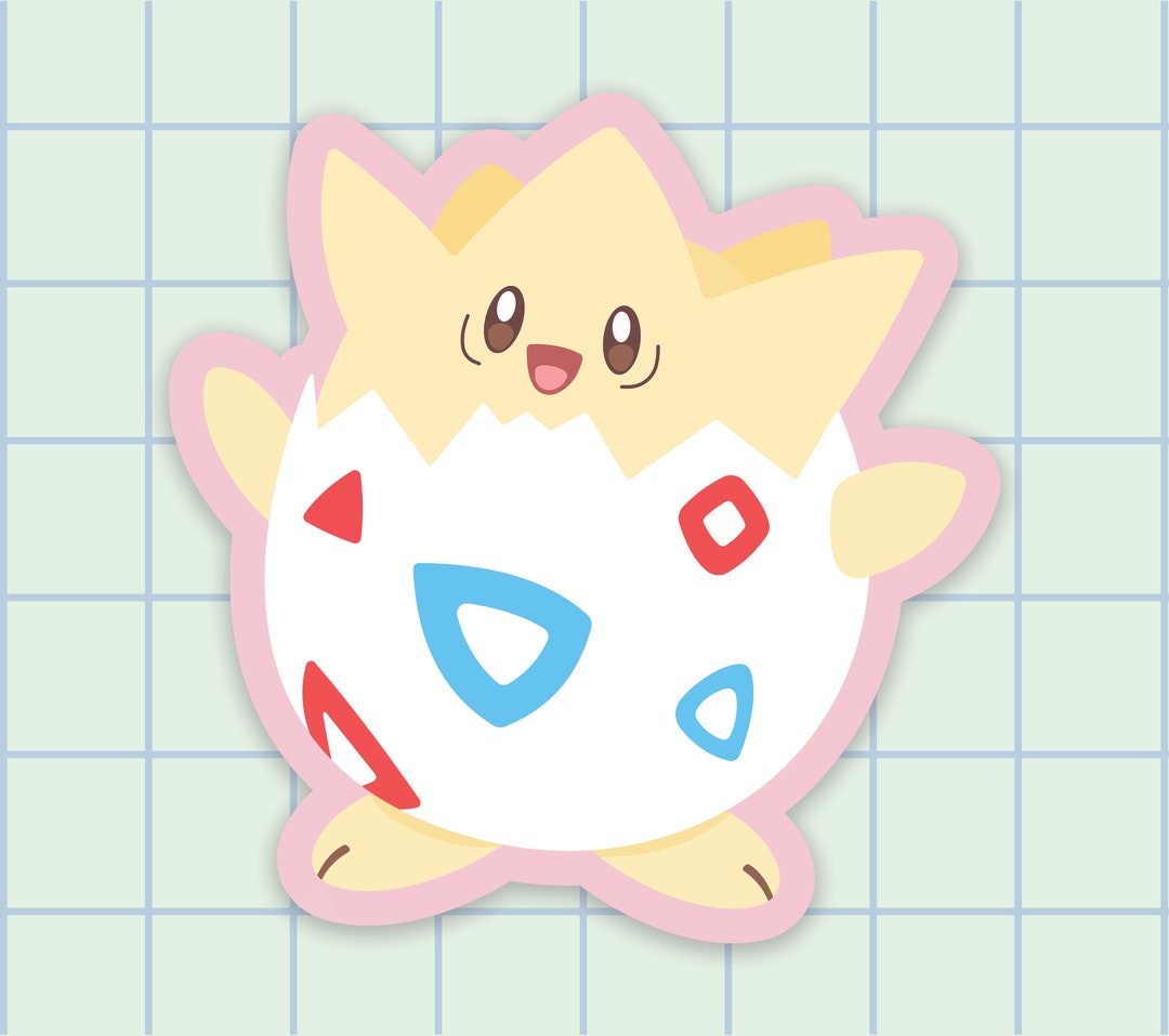 Togepi Sticker Video Game Stickers Laptop Stickers Aesthetic - Etsy