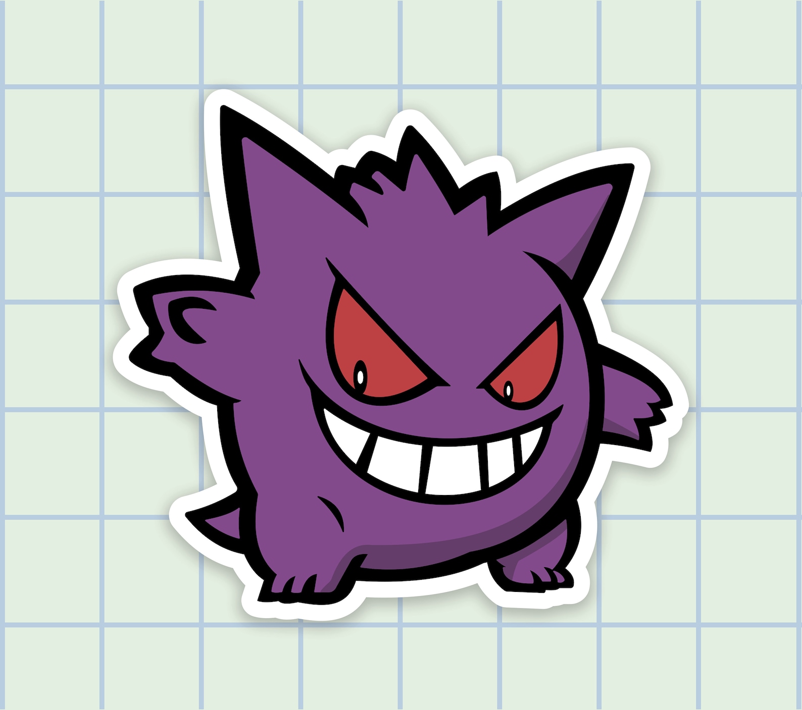 Gengar Sticker Stickers De Videojuegos Pegatinas Para Portátil - Etsy ...