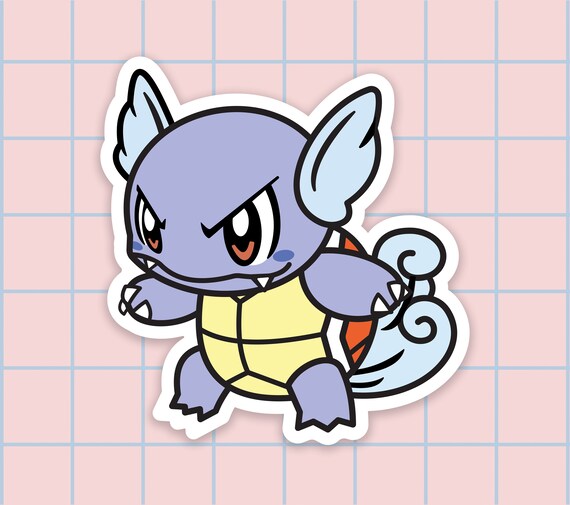 Wartortle Sticker Video Game Stickers Laptop Stickers | Etsy