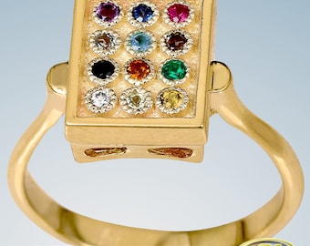 Twelve Tribes of Israel Ring - Etsy