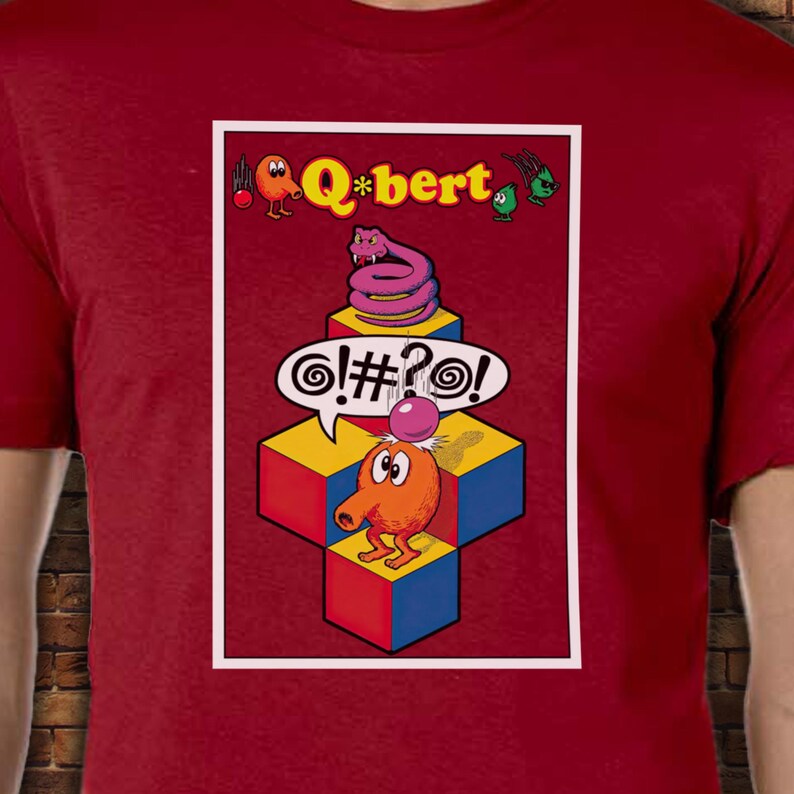Retro Qbert Arcade T-shirt – 80s Pixel Nostalgia! - Etsy