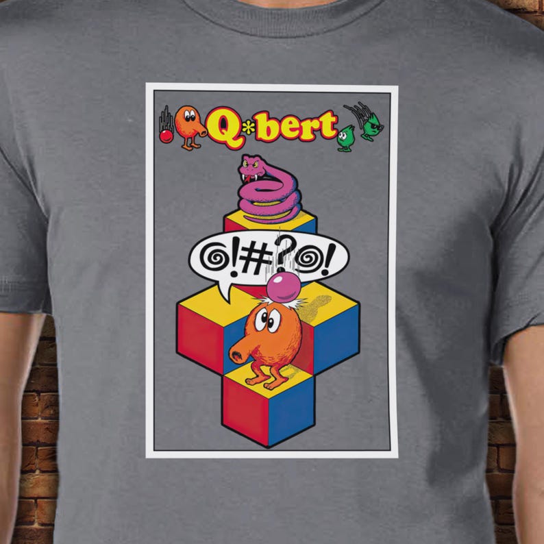 Retro Qbert Arcade T-shirt – 80s Pixel Nostalgia! - Etsy