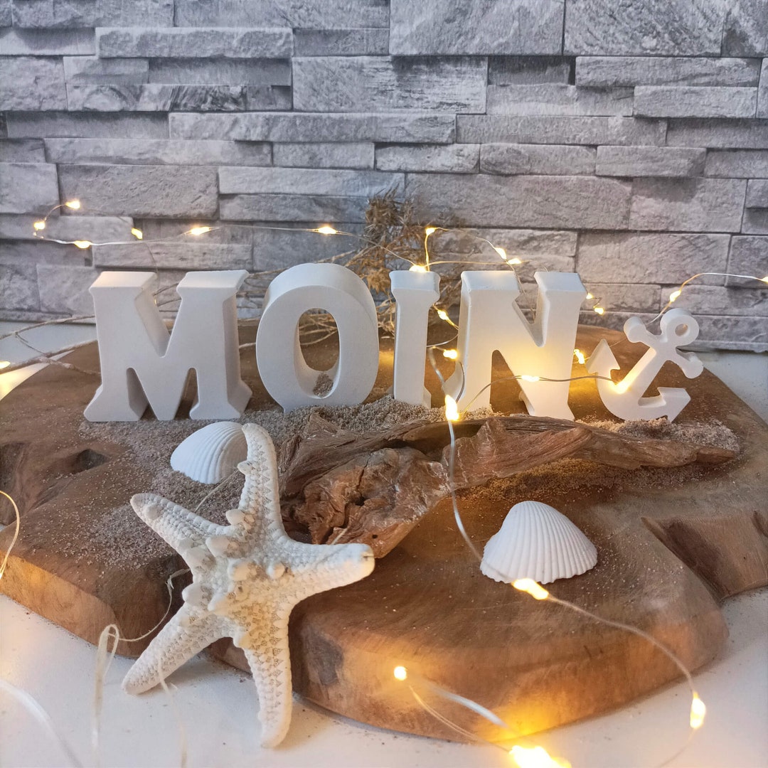 Moin Schriftzug, Raysin, Maritime Deko, Moin, Schriftzug Raysin, Raysin ...