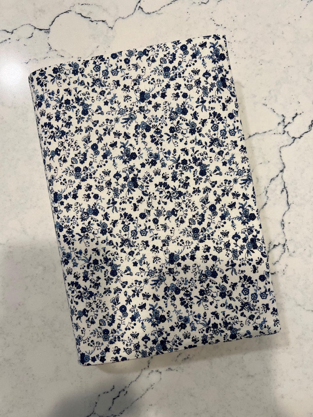 Prairie Days Blue Adjustable Fabric Book Cover - Etsy