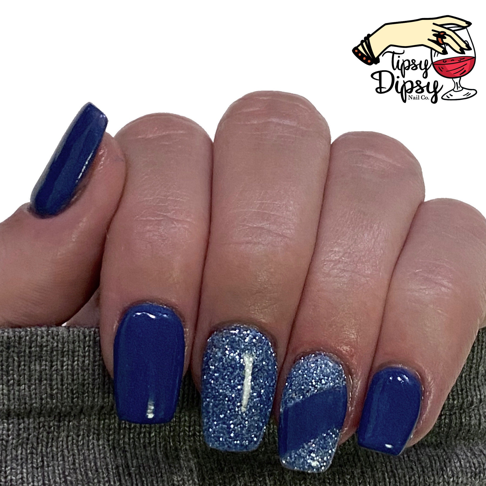 Chilled 36 Icy Blue Glitter Dip Powder | Etsy