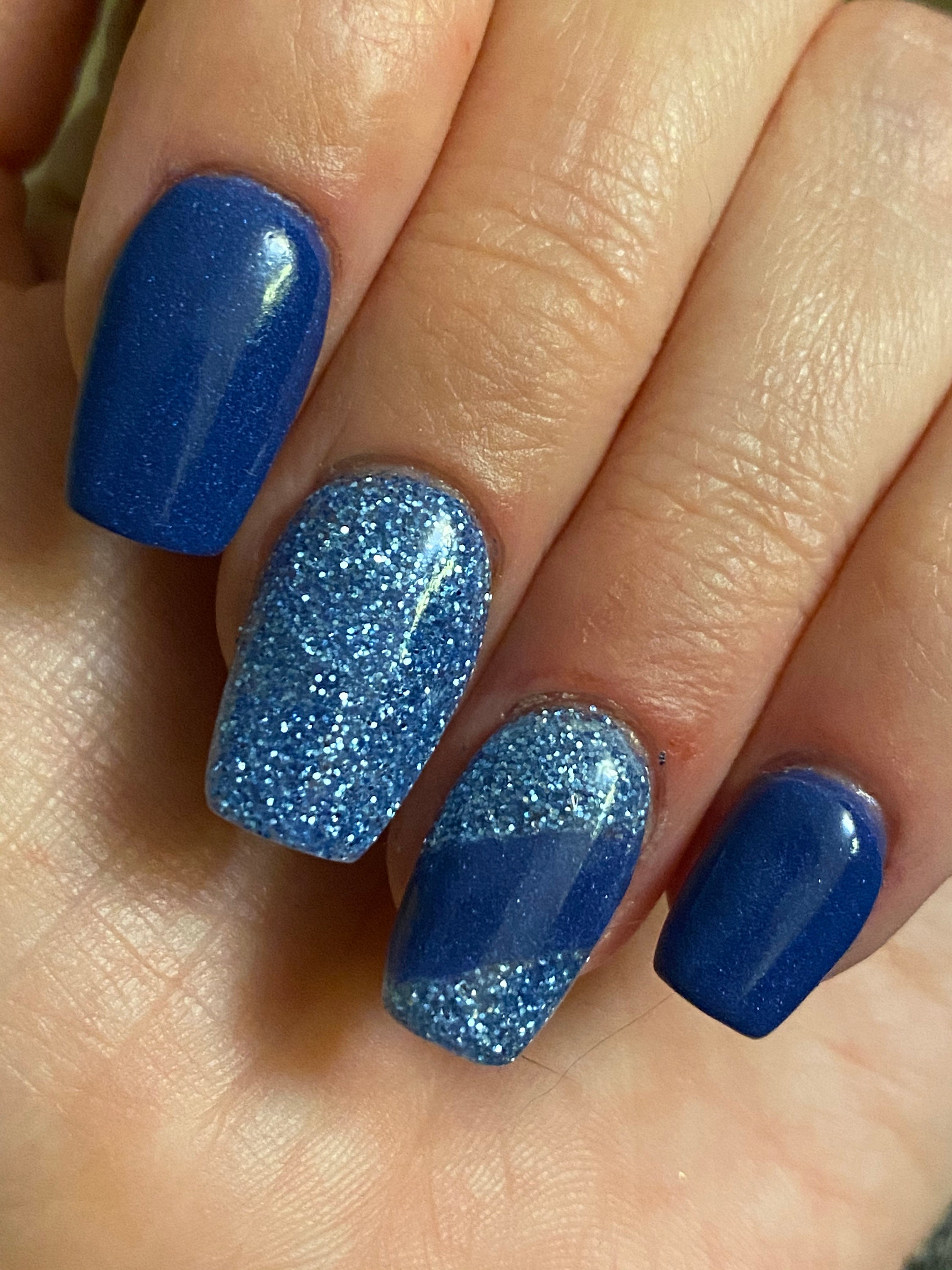 Chilled 36 Icy Blue Glitter Dip Powder | Etsy