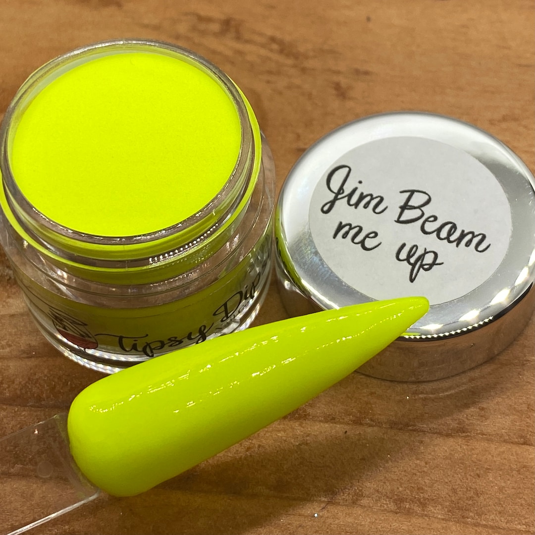 Jim Beam Me up 61 Neon Yellow Dip Powder - Etsy